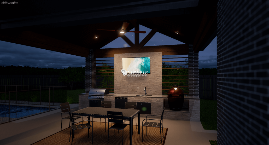 Outdoor Kitchen Design | Swimming Pool Design Plans
